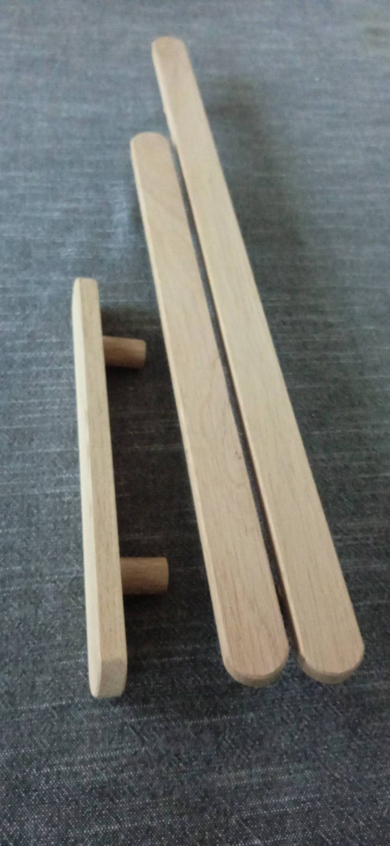 Wooden Handles Oak Type 01 | Etsy