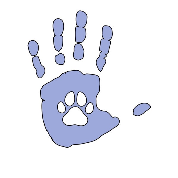 Hand Print Decal - Etsy