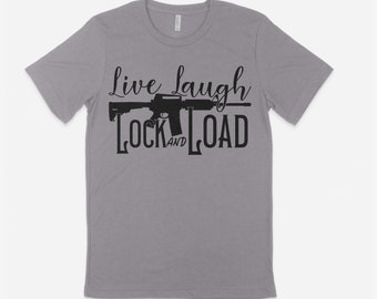 Live Laugh Lock Load | Etsy