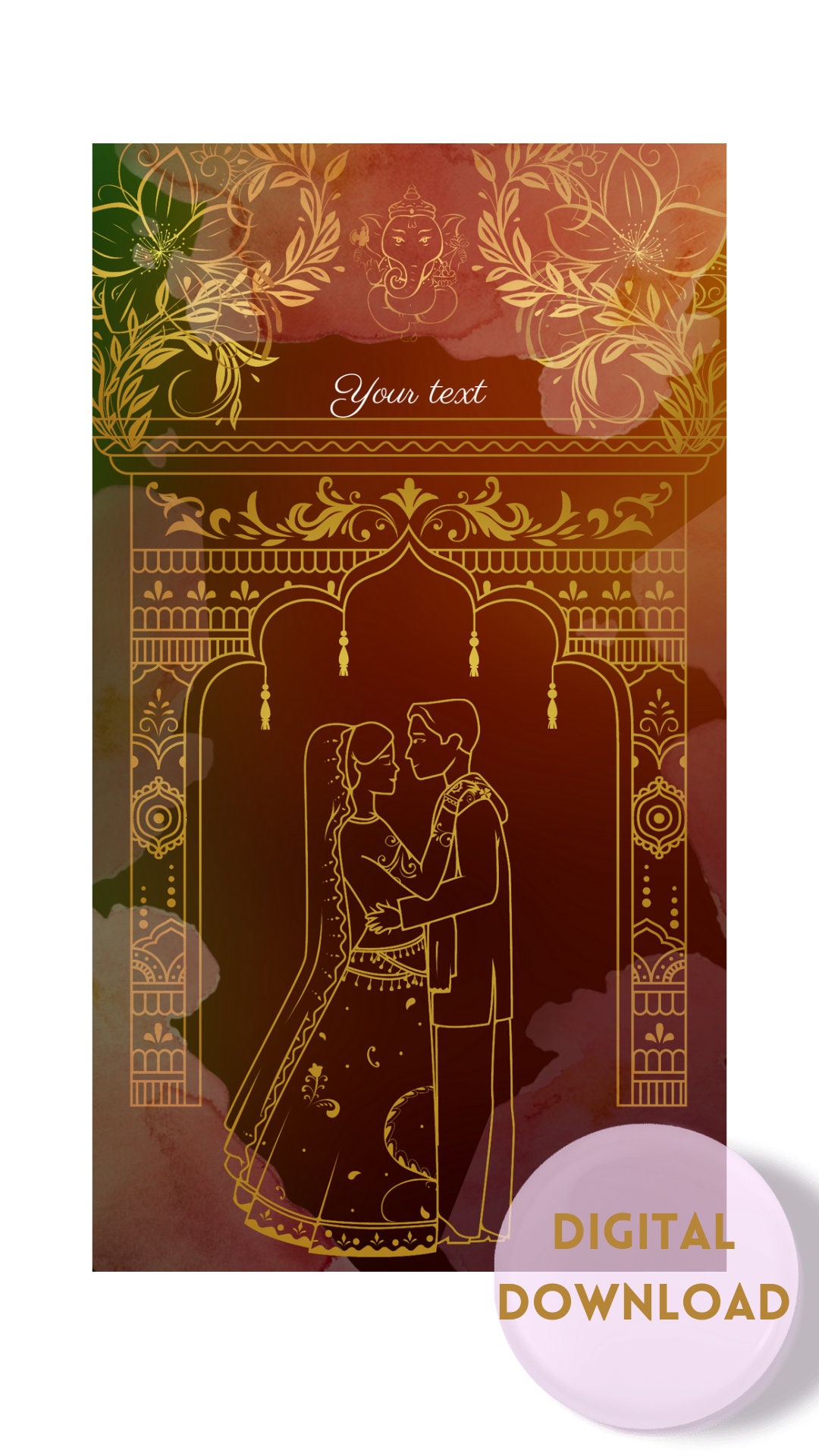Indian Wedding / Shaadi / Indian Anniversary Download Image - Etsy