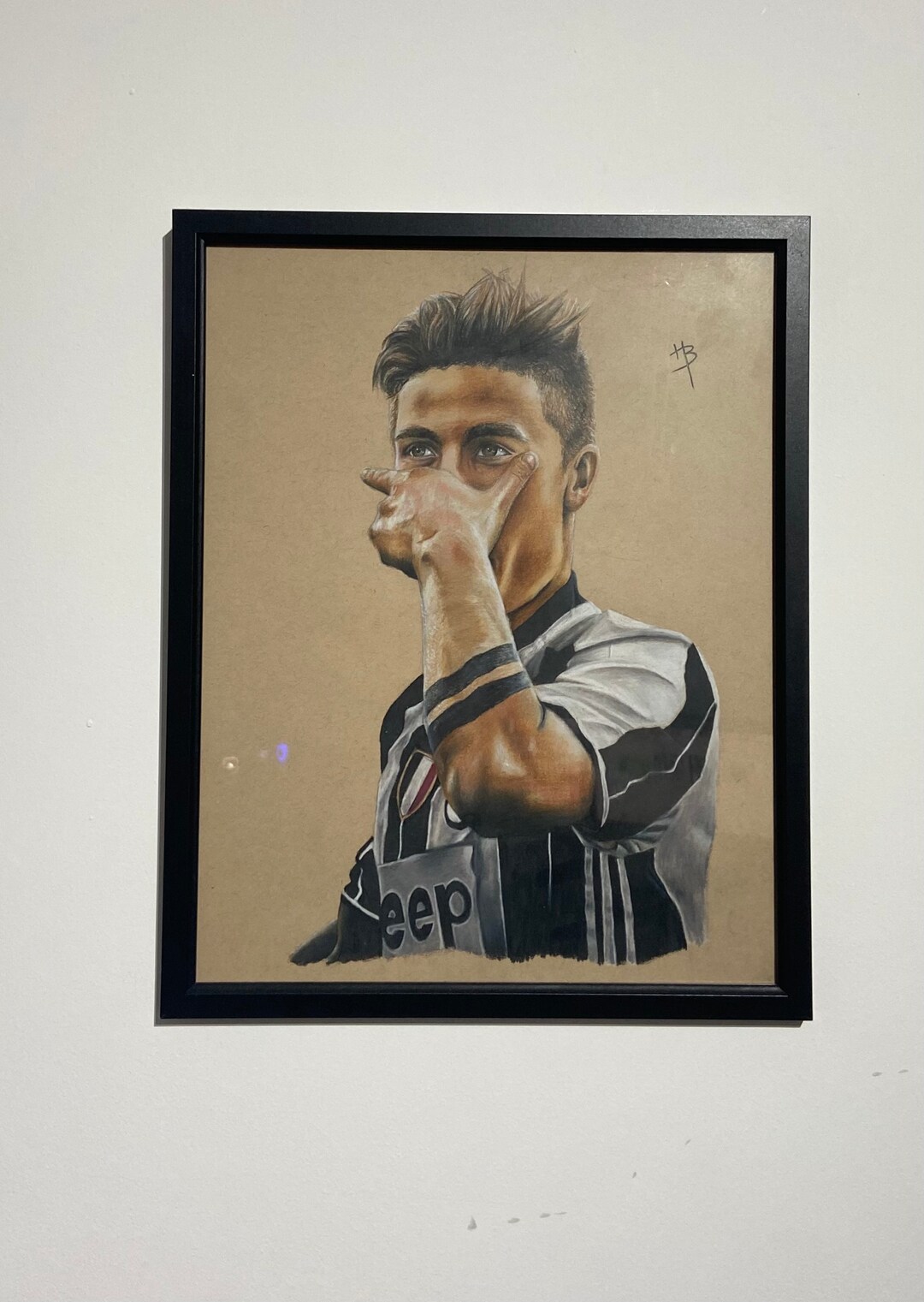 Hand Drawn Paulo Dybala Footballer Wall Art Prisma Colour - Etsy