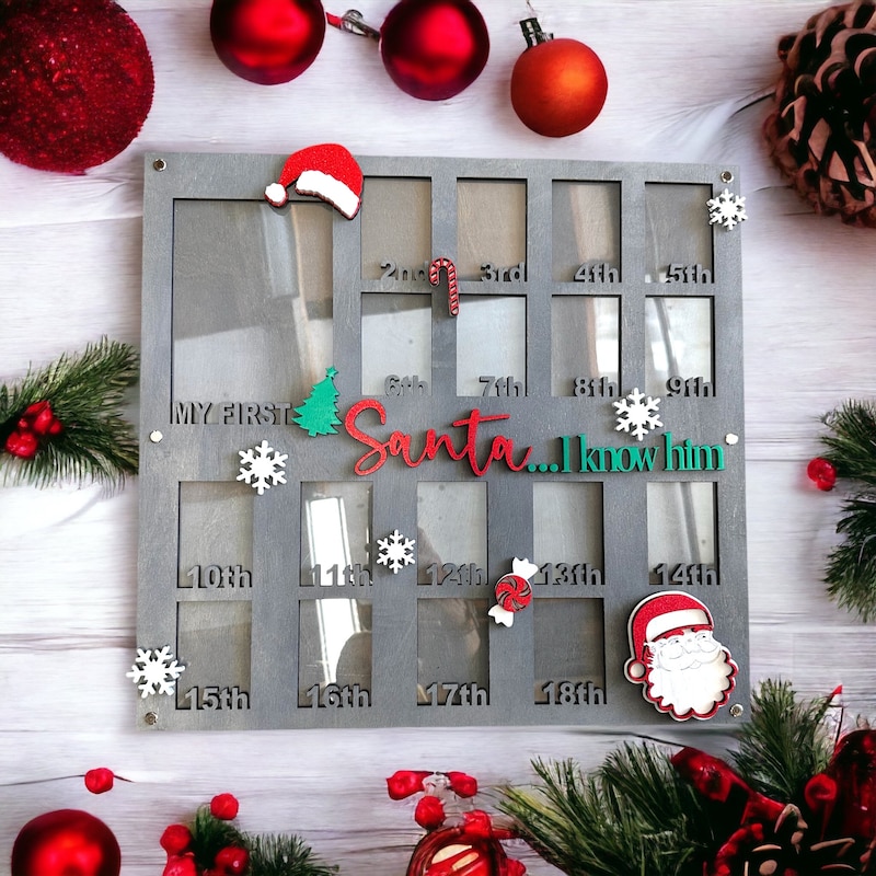 Santa Picture Frame - Etsy