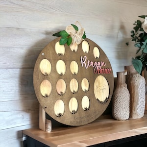 Round Hanging School Years Photo Picture Frame Prek-12 K-12 ...