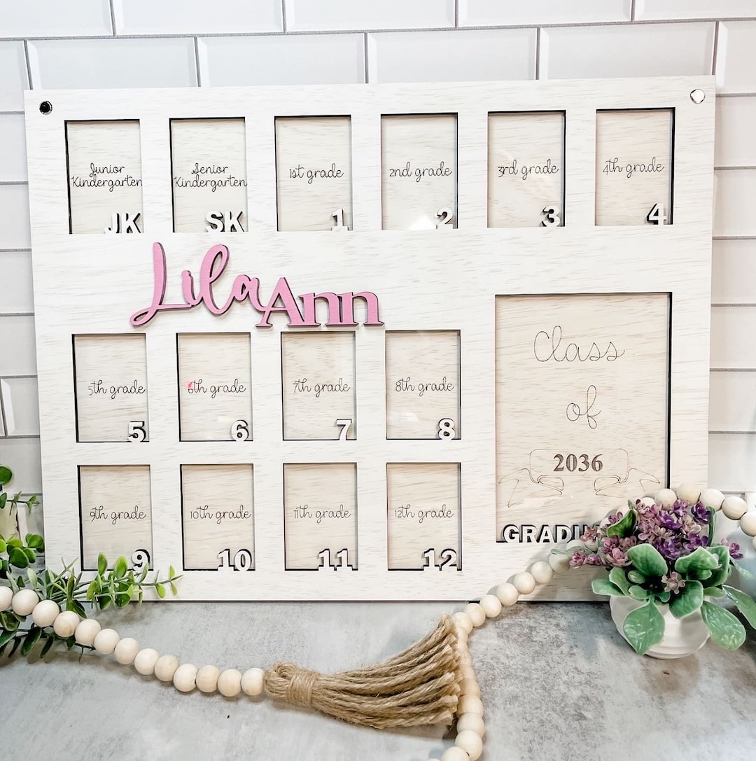 LARGE Canadian School Years Photo Picture Frame With JK SK Wall Art - Etsy