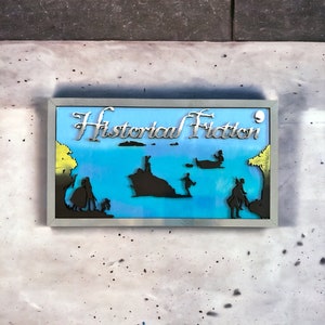 Library Genre Signs Book Theme Signs Wall Art - Etsy