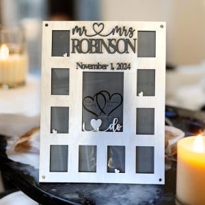 Wedding Marriage Photo Frame Personalized Wall Art - Etsy