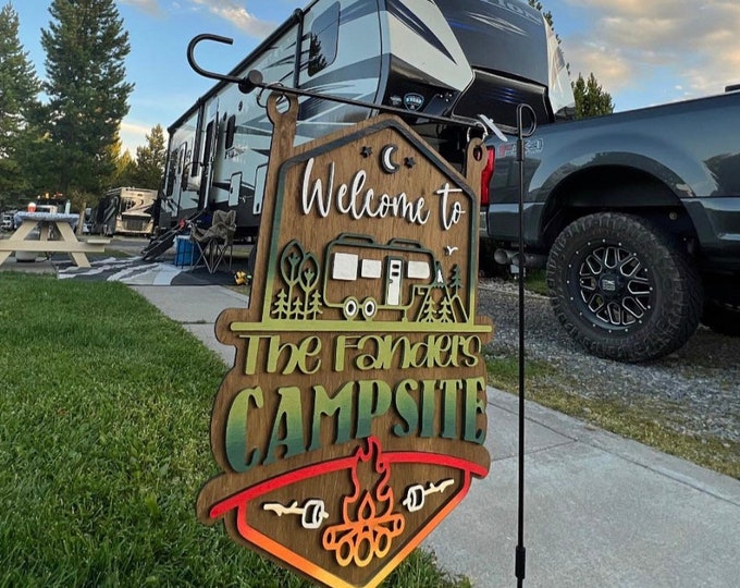 Personalized Camp Sign,cottage Sign,family Name Camper Sign, Camp Sign ...