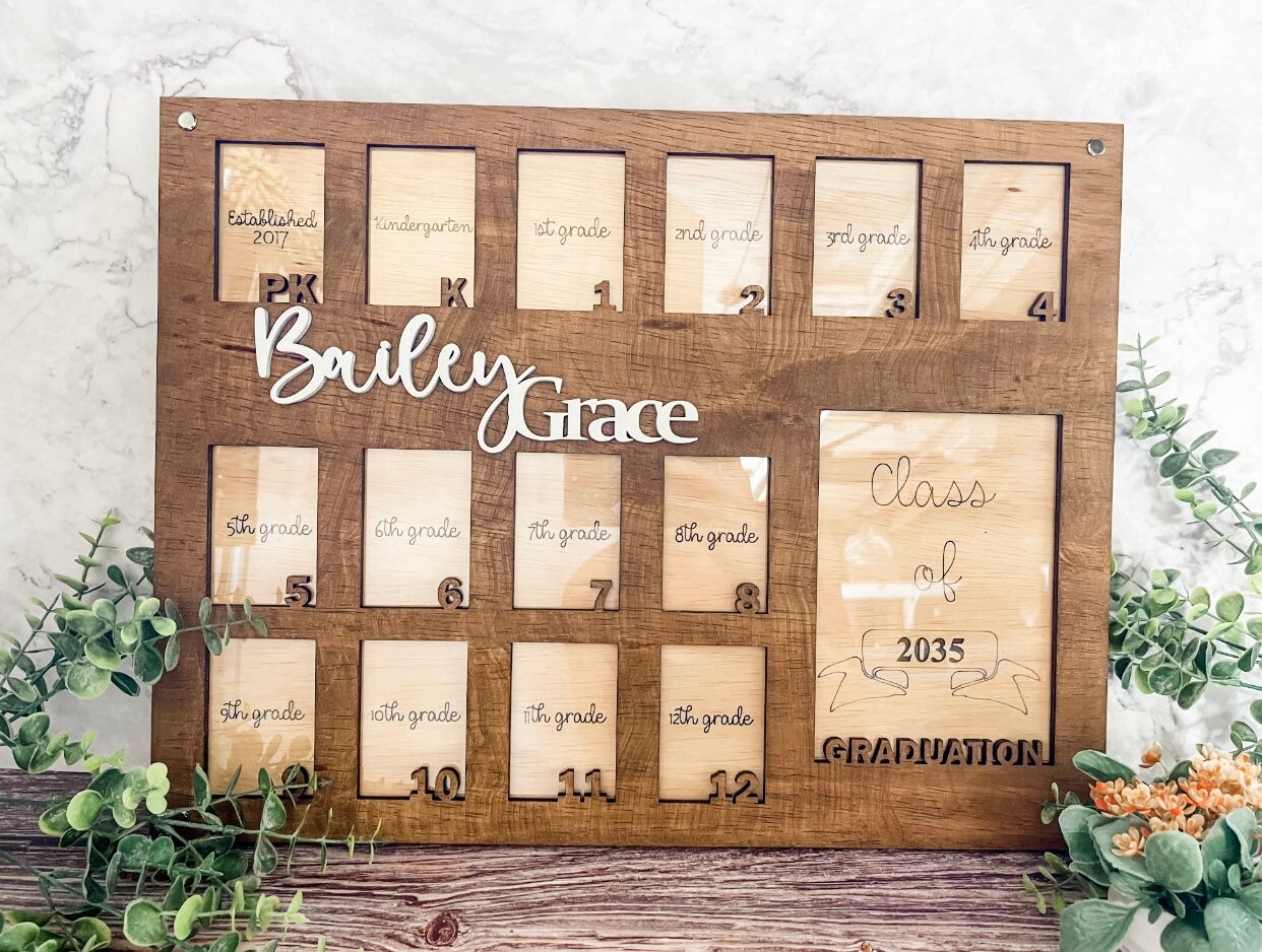 LARGE School Years Photo Picture Frame - Etsy