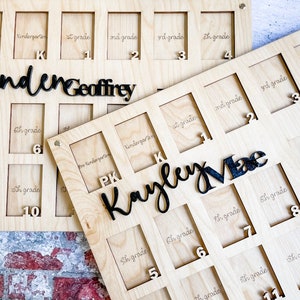 LARGE School Years Photo Picture Frame - Etsy