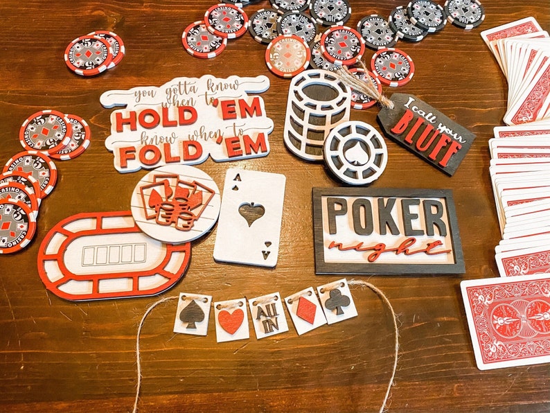 Tier Tray Poker Night Decor Poker Lovers Gift - Etsy
