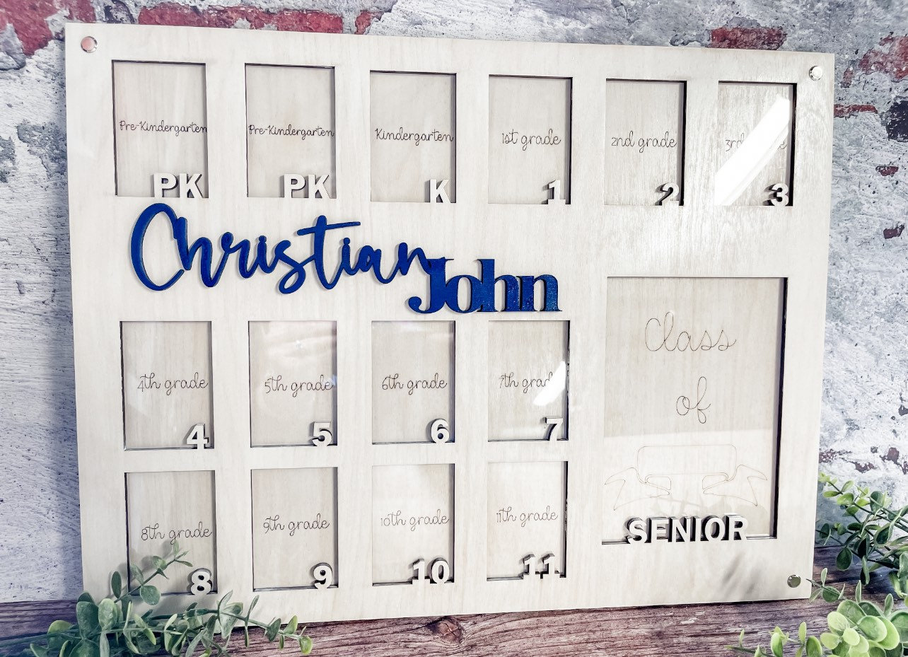 LARGE School Years Photo Picture Frame - Etsy