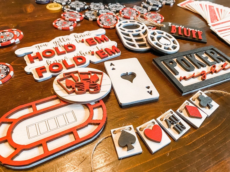 Tier Tray Poker Night Decor Poker Lovers Gift - Etsy