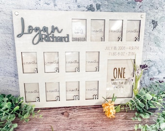 One Year Photo Frame - Etsy