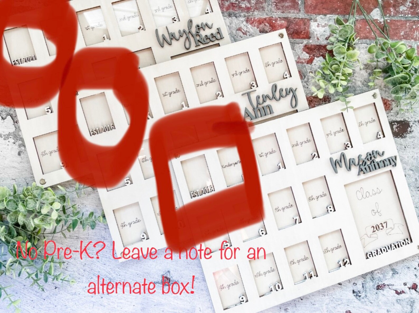 School Years Photo Picture Frame Small Size Mini Wallets - Etsy