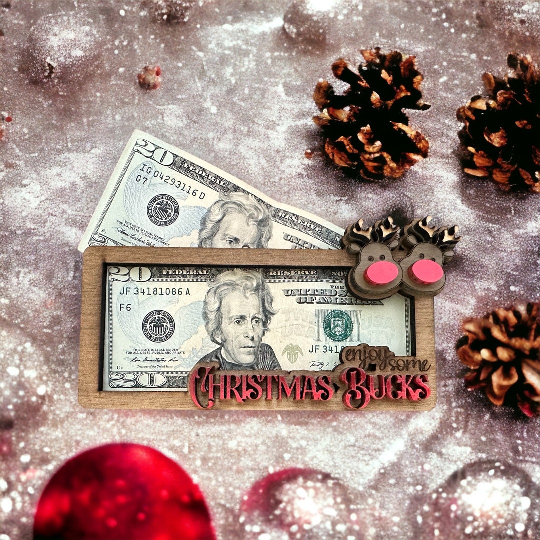 Christmas Bucks Reindeer Gift Money Holder - Etsy