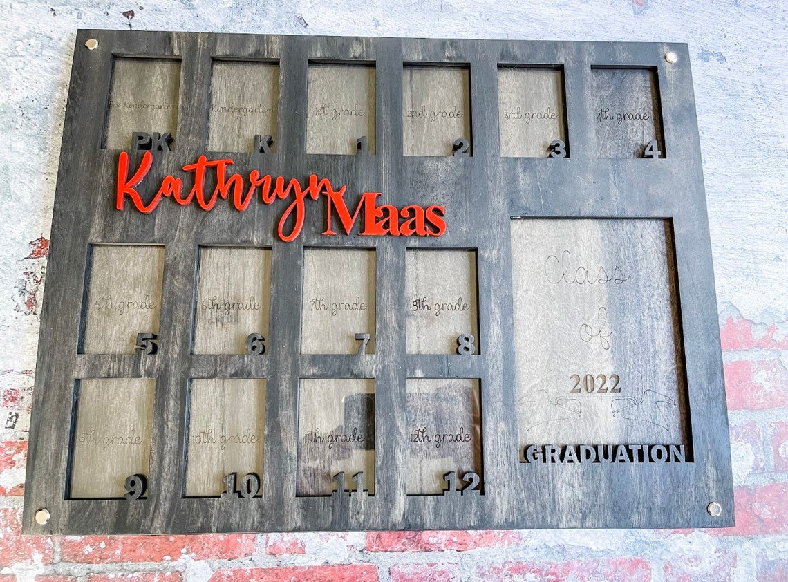 LARGE School Years Photo Picture Frame - Etsy