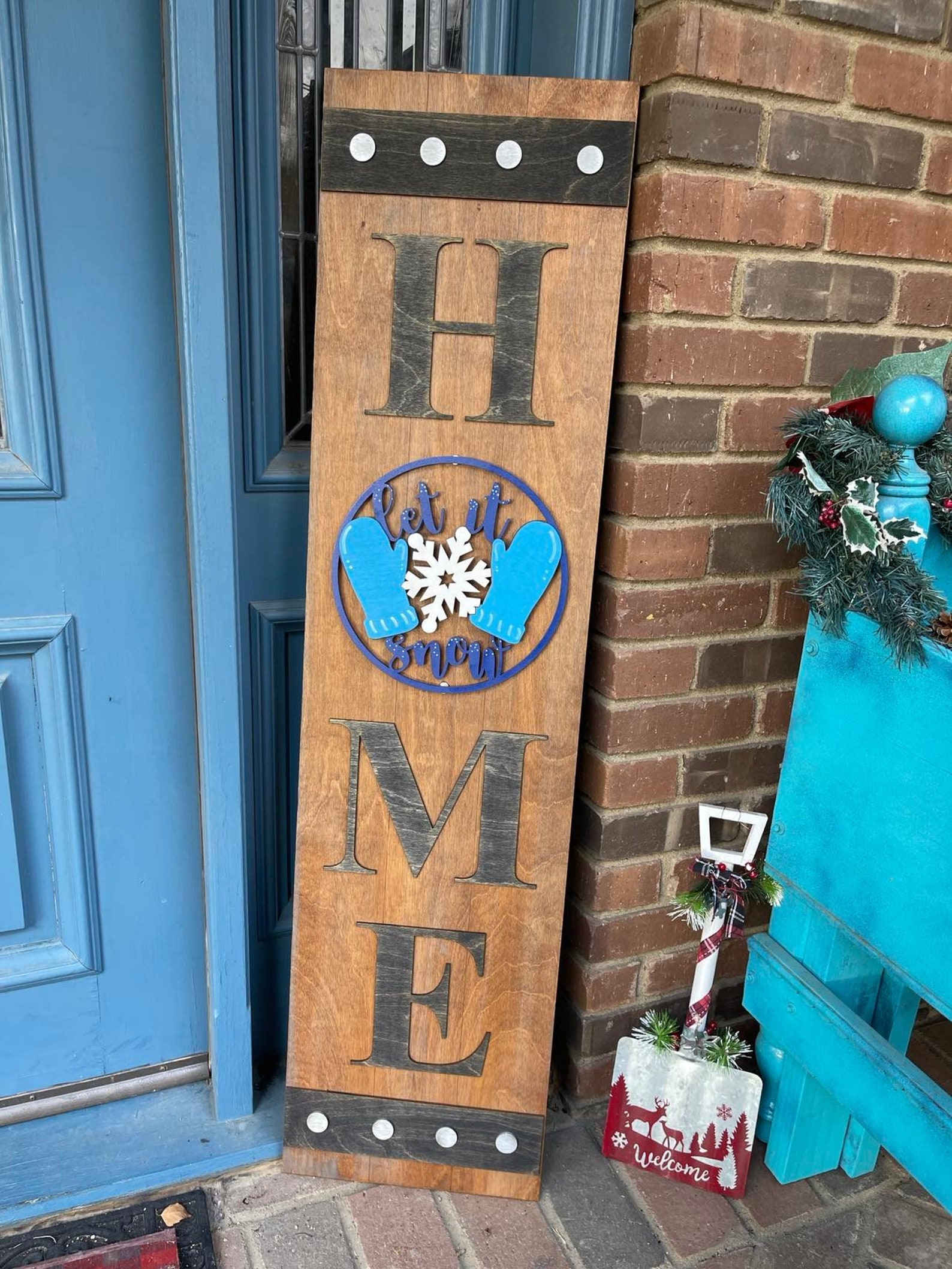 Large Interchangeable Home Welcome Sign for Front Porch | Etsy