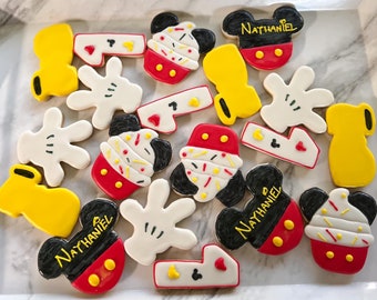 Mickey Mouse Cookies - Etsy