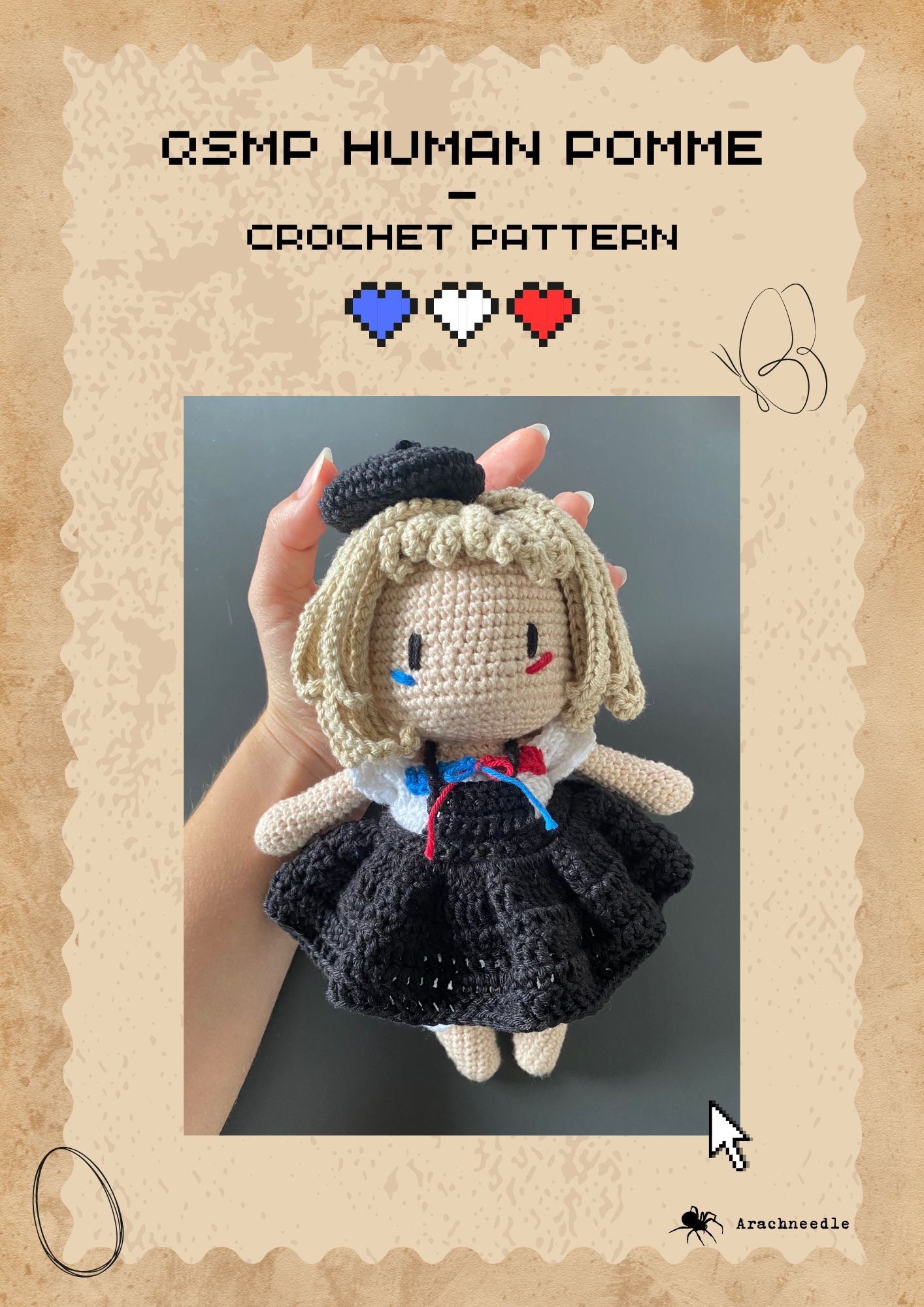 Pomme QSMP - Crochet Pattern - Etsy Australia