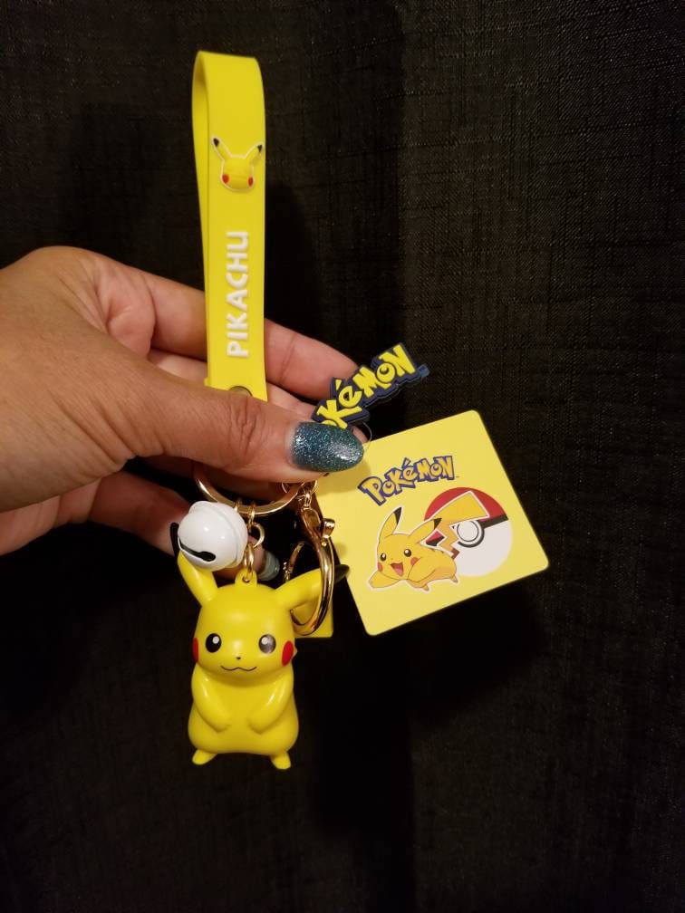 Genuine Pokemon Cartoon Anime Character Pikachu 6 Cm. Keychain. Listed ...