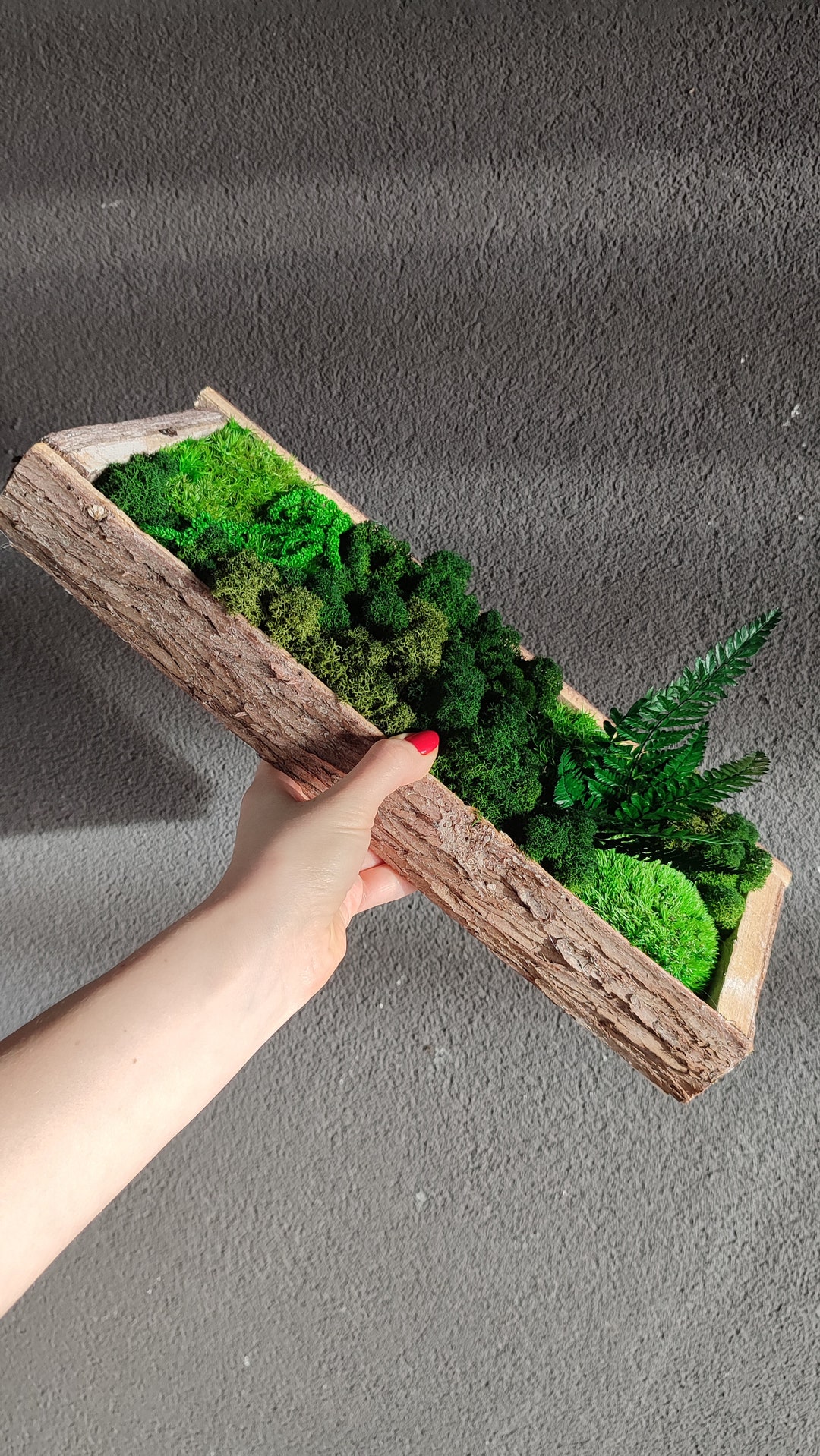 Moss Decor Table Decor Moss Table Centerpiece Handmade - Etsy