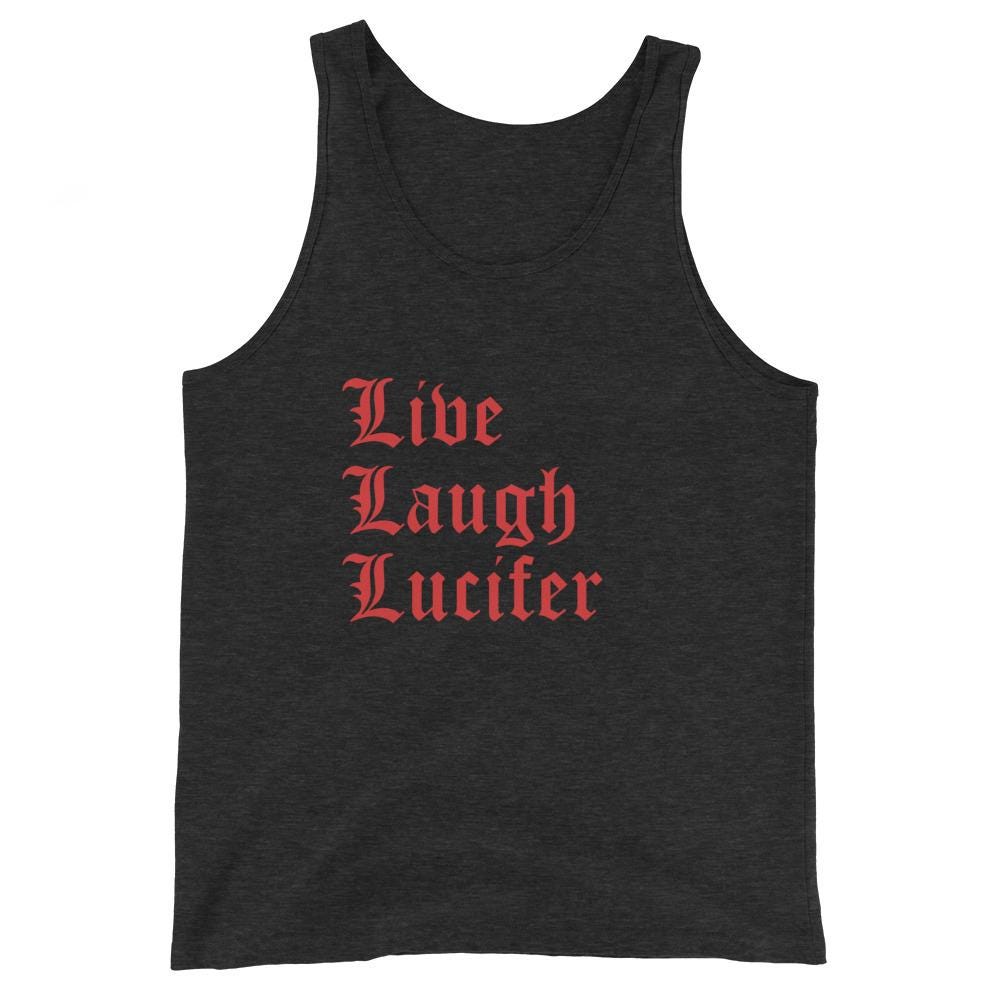 Live Laugh Lucifer Unisex Classic Tank - Etsy