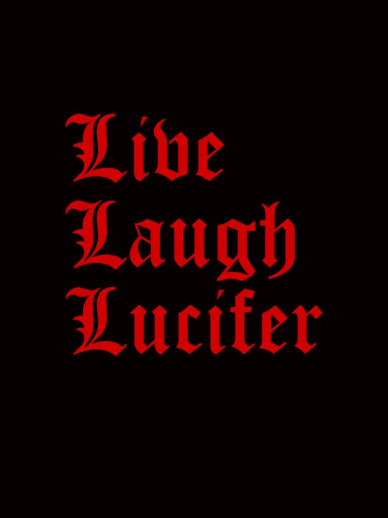 Live Laugh Lucifer Unisex Classic Tank - Etsy