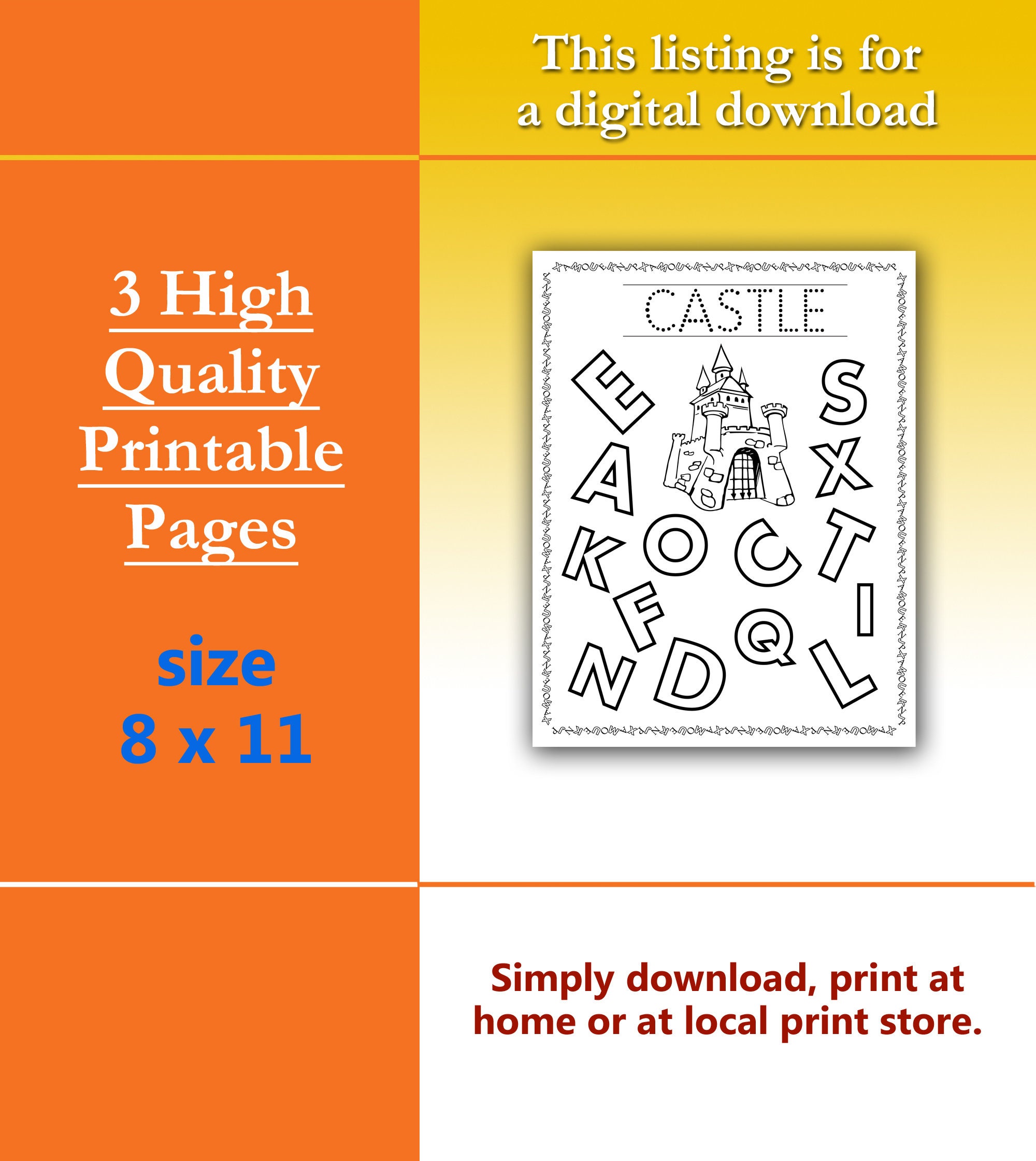 Printable Activity, Writing Practice, Coloring Pages, Homeschool ...