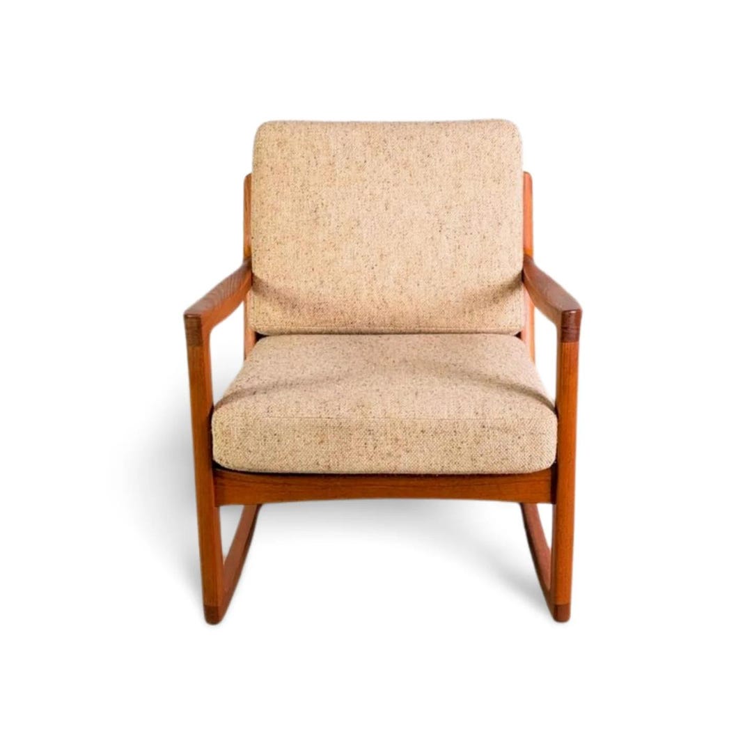 France & Søn Senator Rocking Chair Ole Wanscher Teak Midcentury - Etsy