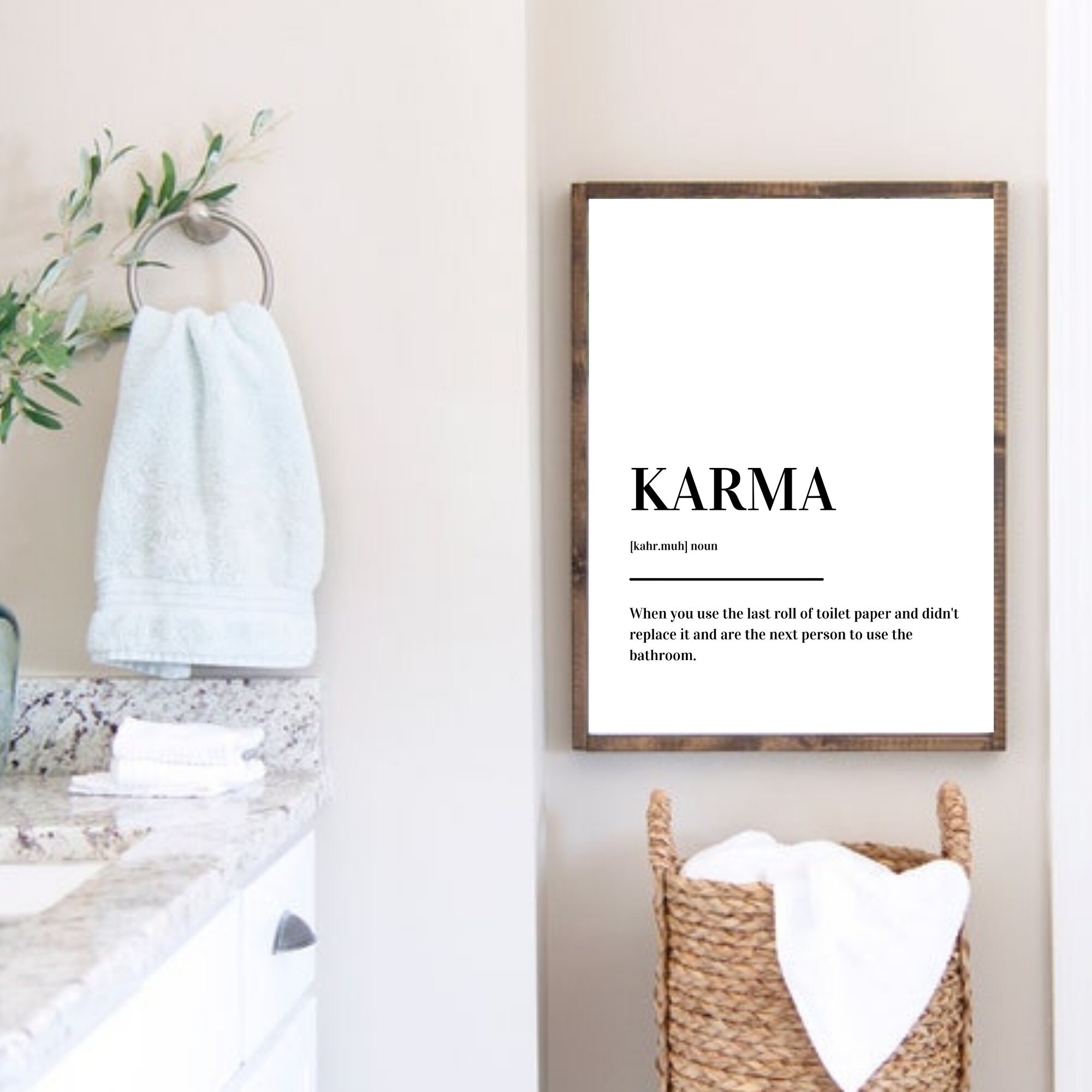 Karma Definition Print Poster Version 1 - Etsy