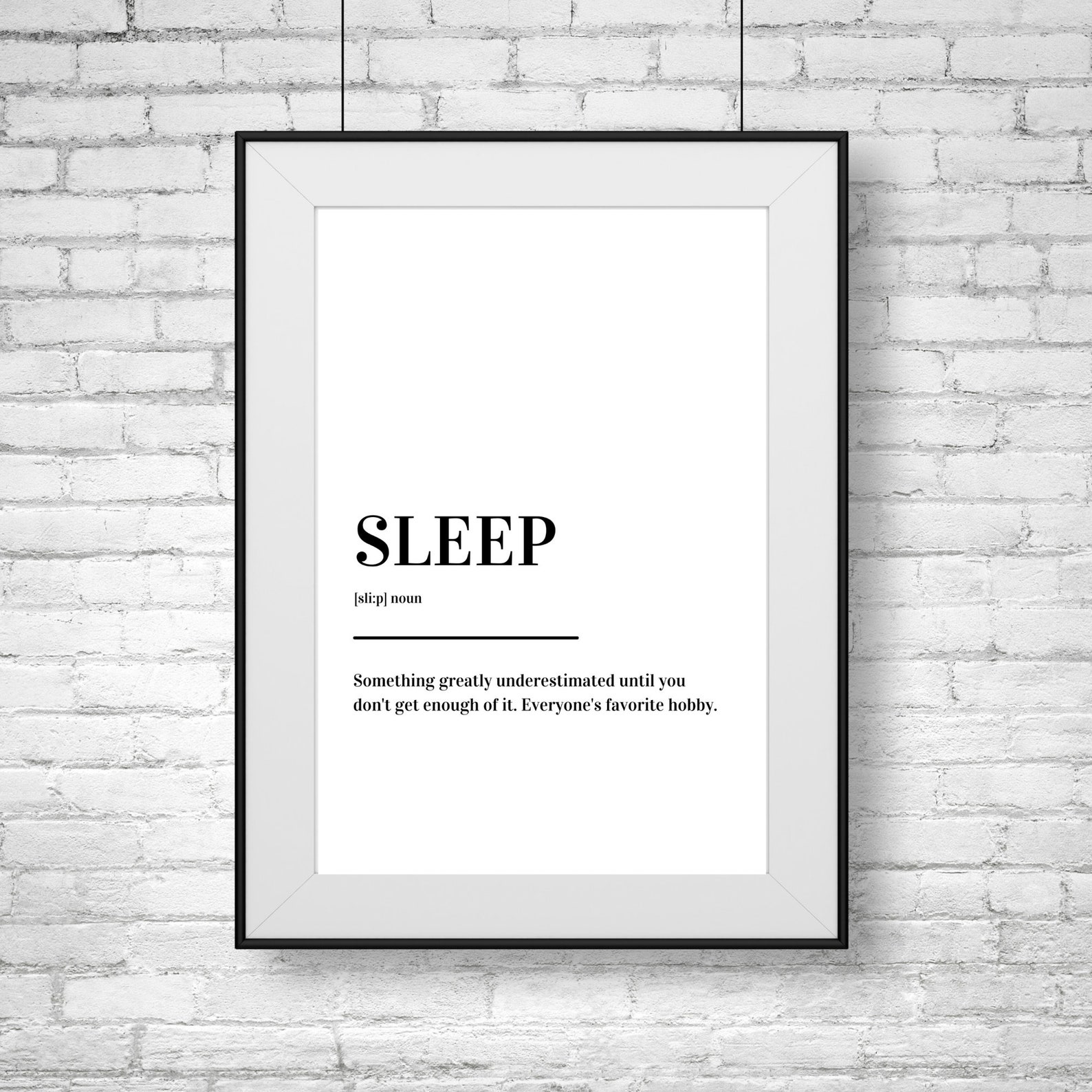 Sleep Definition Print Poster - Etsy