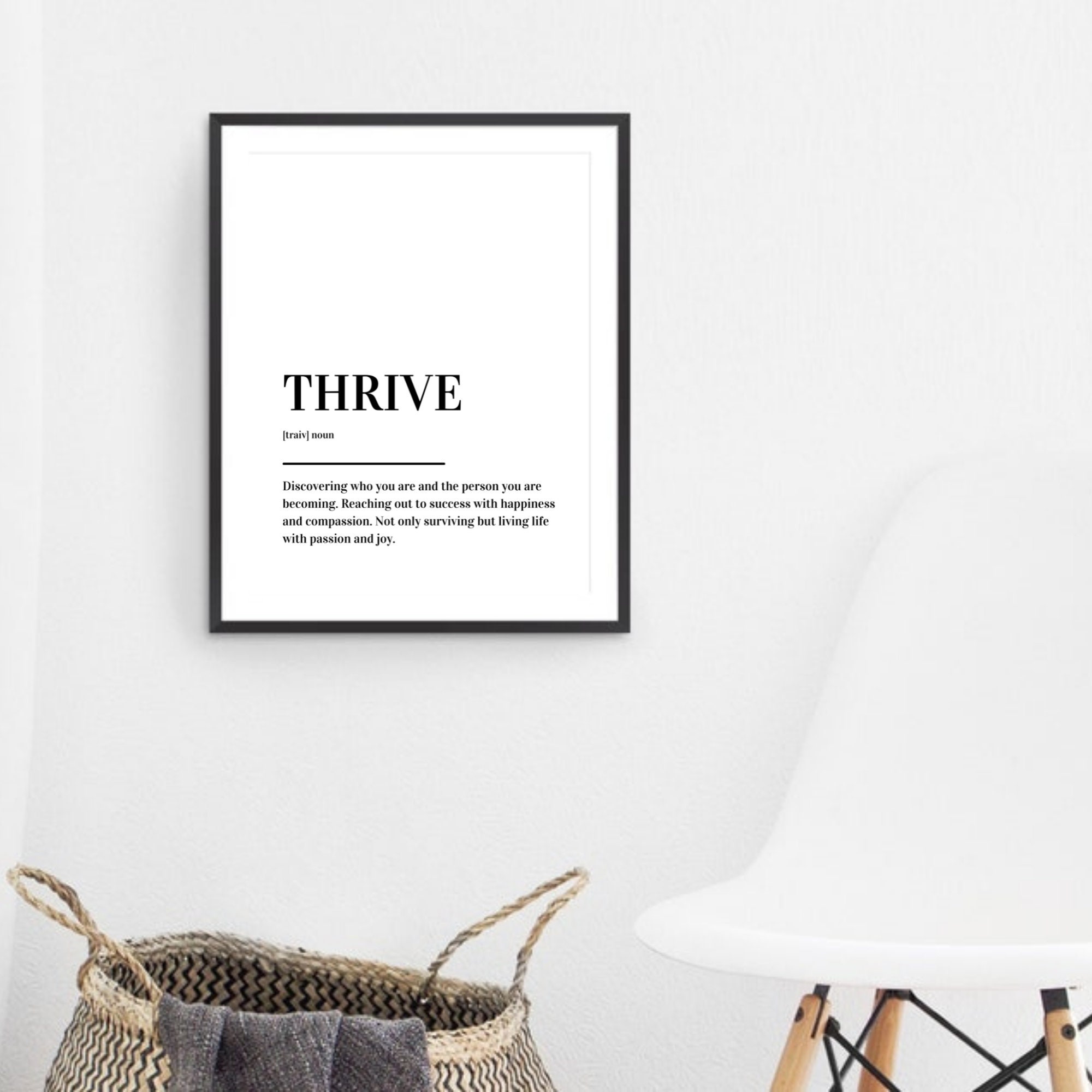 Thrive Definition Print Poster - Etsy