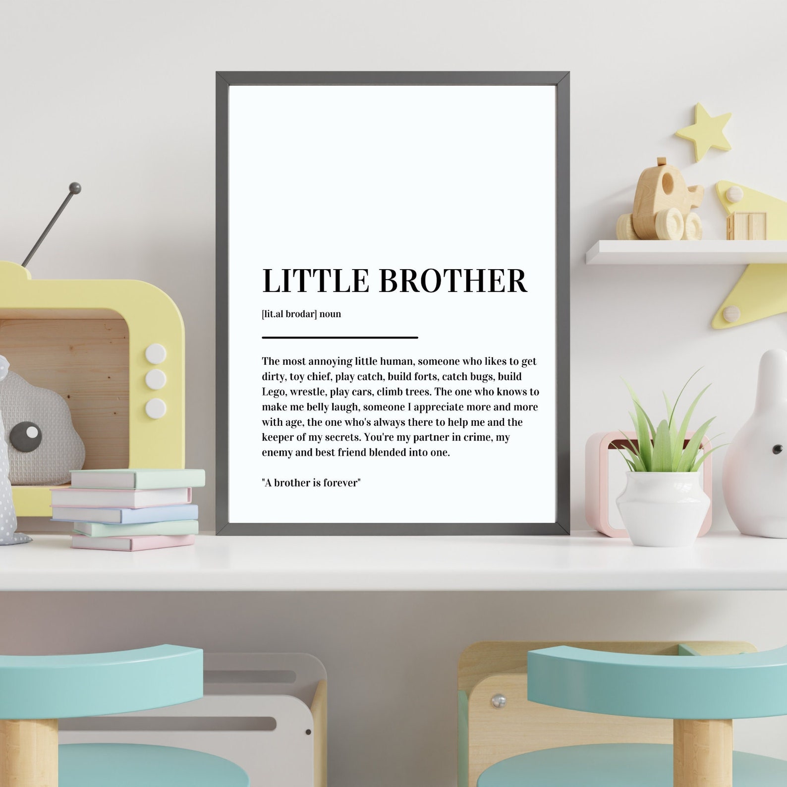 Little Brother Definition Print Poster - Etsy