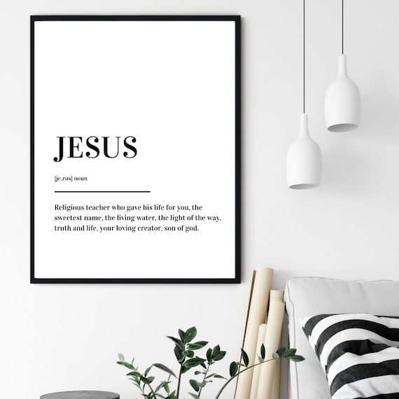 Jesus Definition Print Poster | Etsy