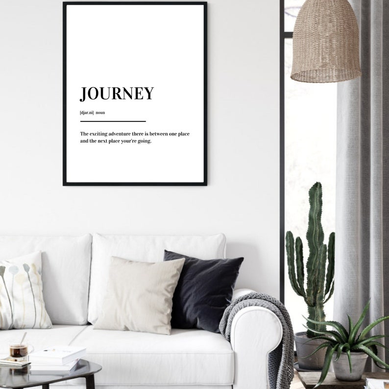 Journey Definition Print Poster - Etsy