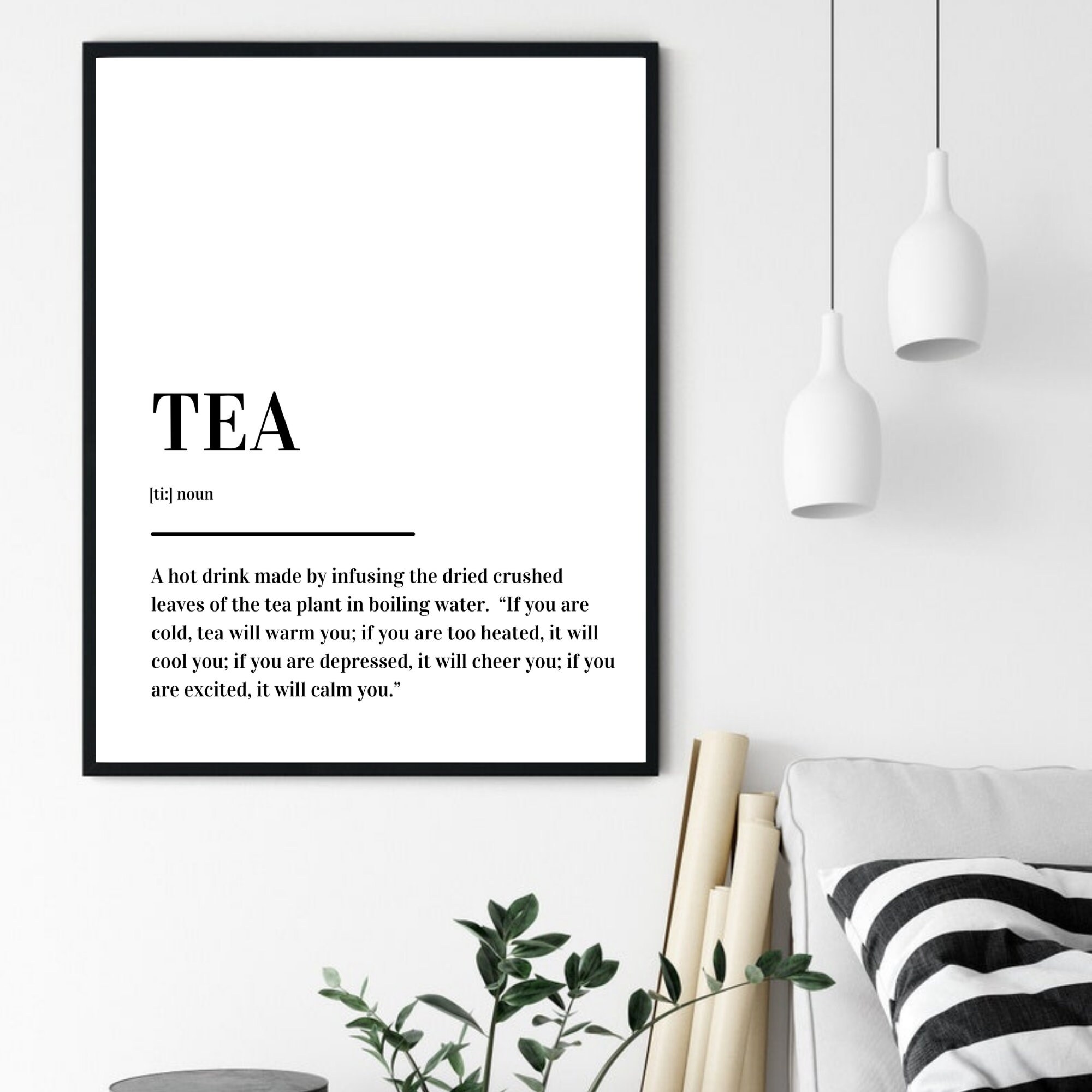 Tea Definition Print Poster - Etsy
