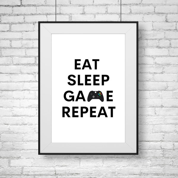 Eat Sleep Game - Etsy