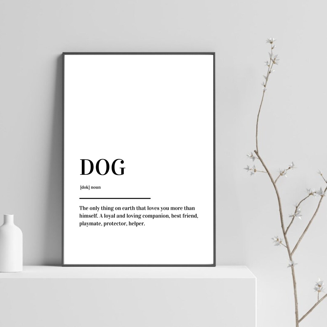 Dog Definition Print Poster - Etsy