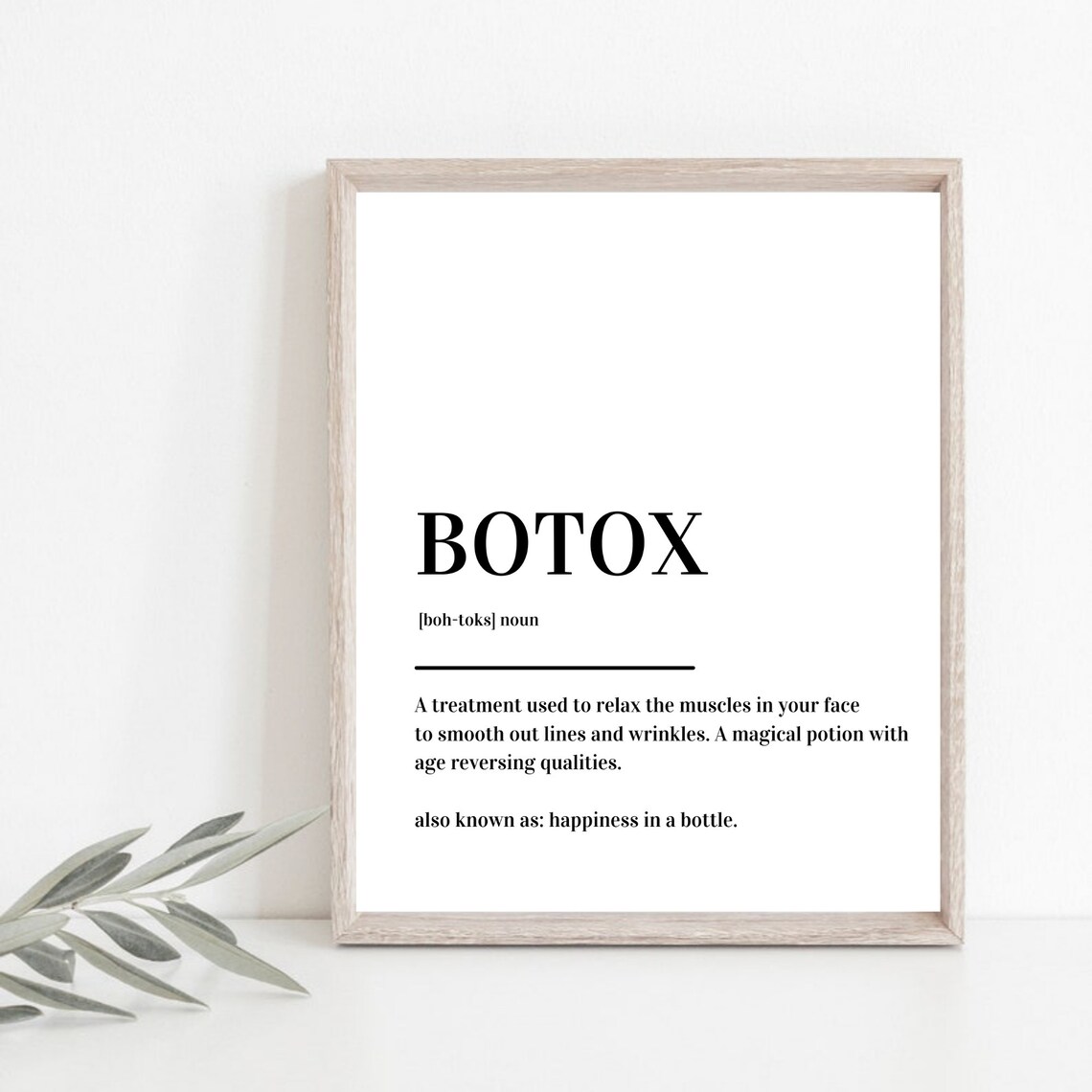 Botox Definition Print Poster | Etsy