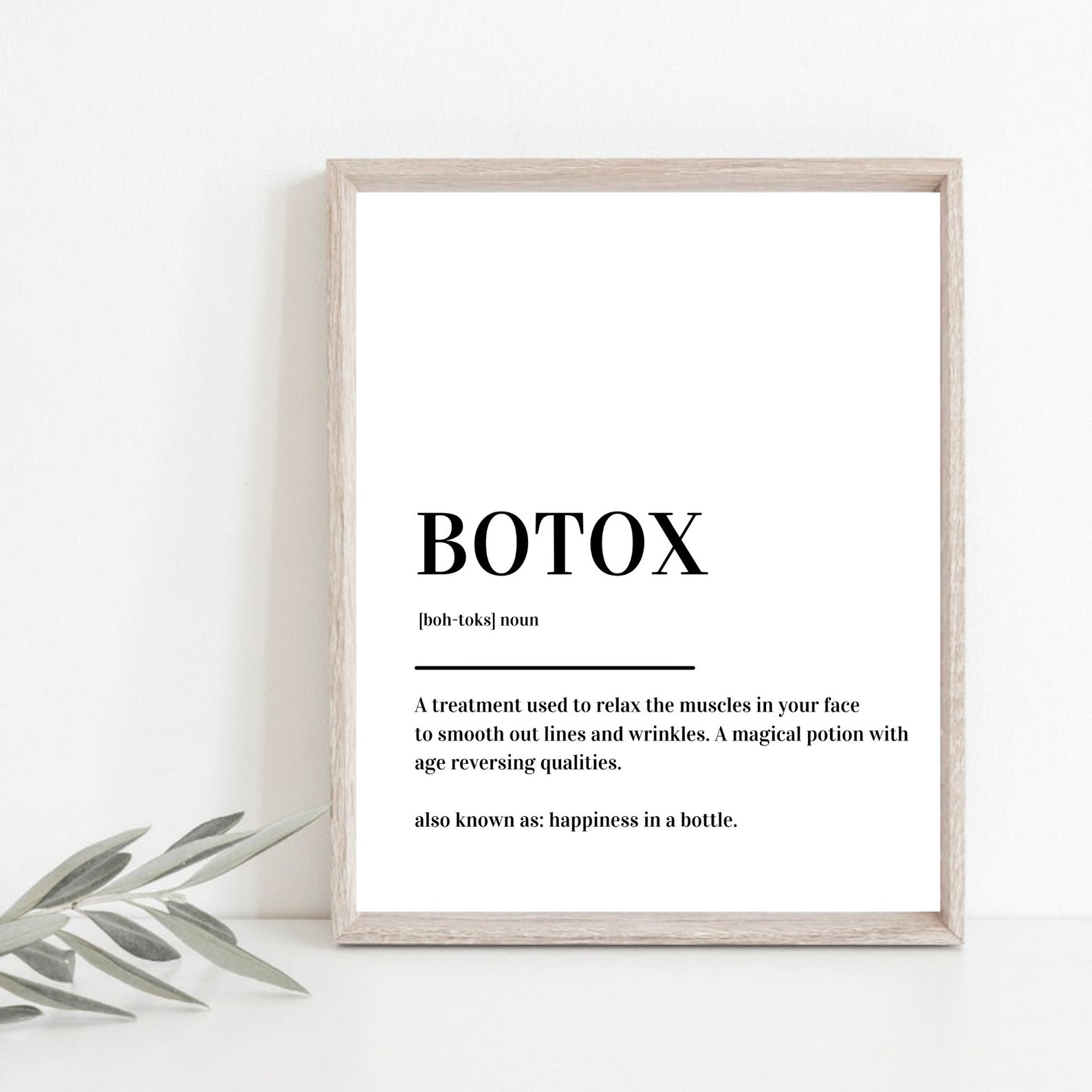 Botox Definition Print Poster - Etsy UK