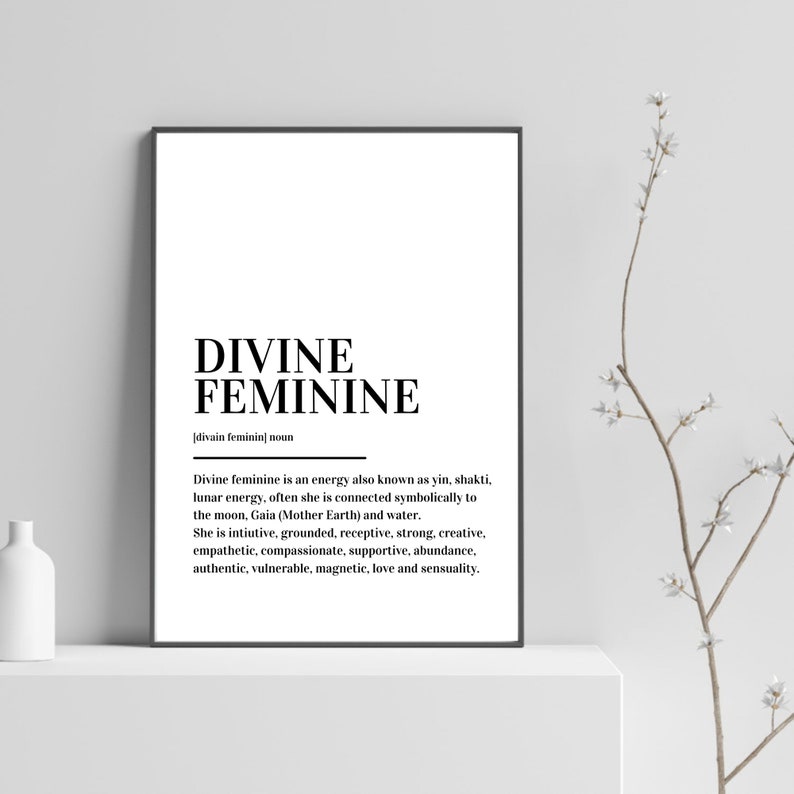 Divine Feminine Definition Print - Etsy