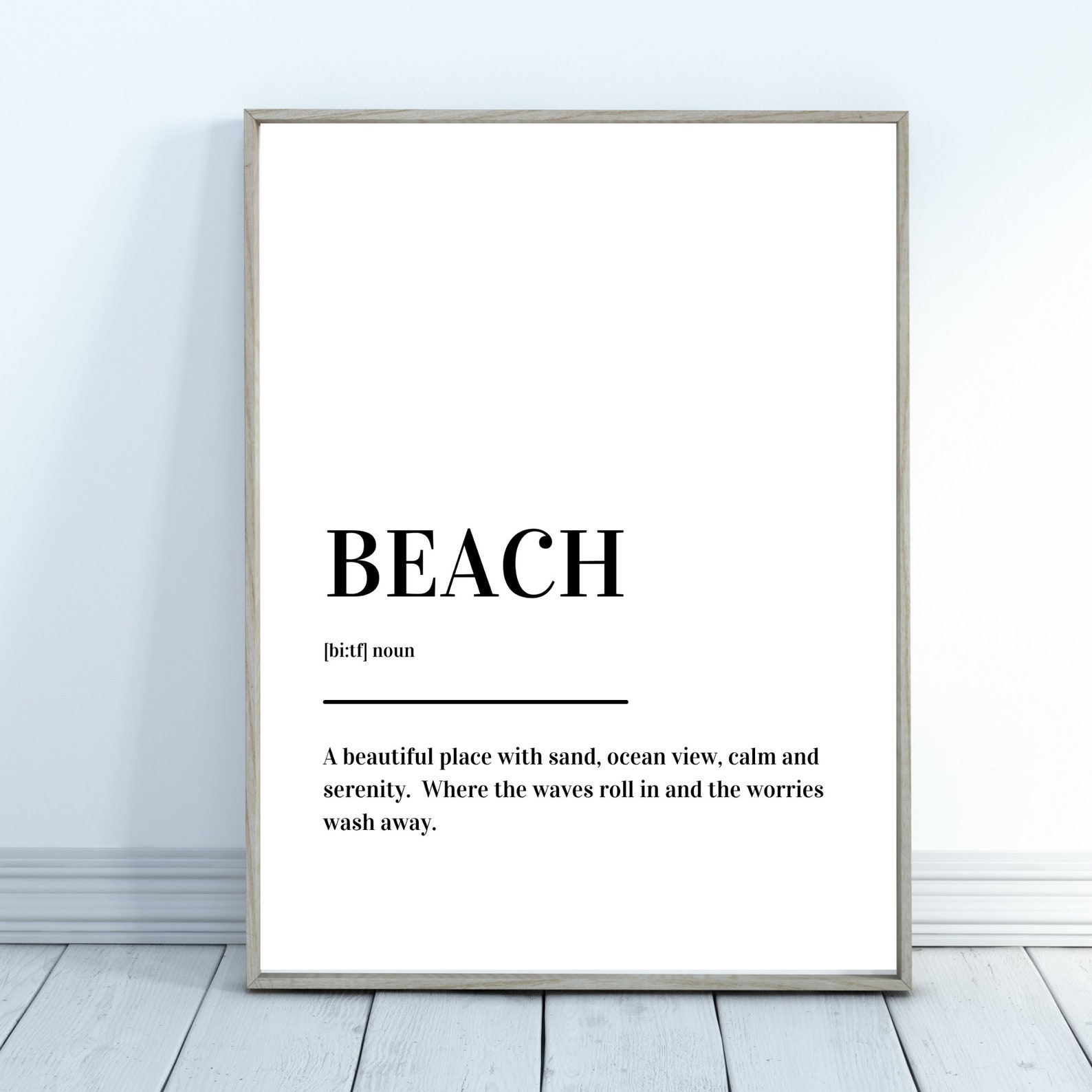Beach Definition Print Poster - Etsy