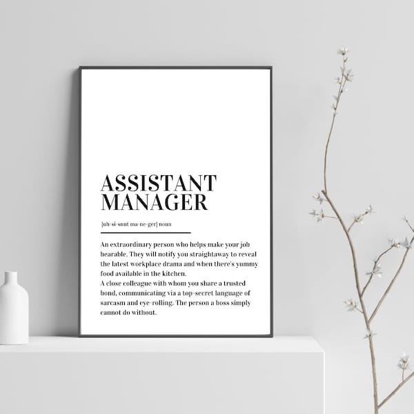 The Office Manager Poster - Etsy