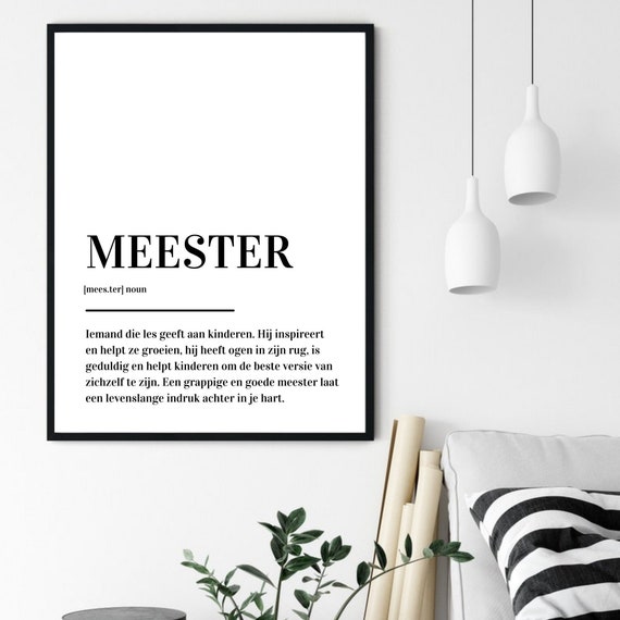 Master Definition Print Poster - Etsy