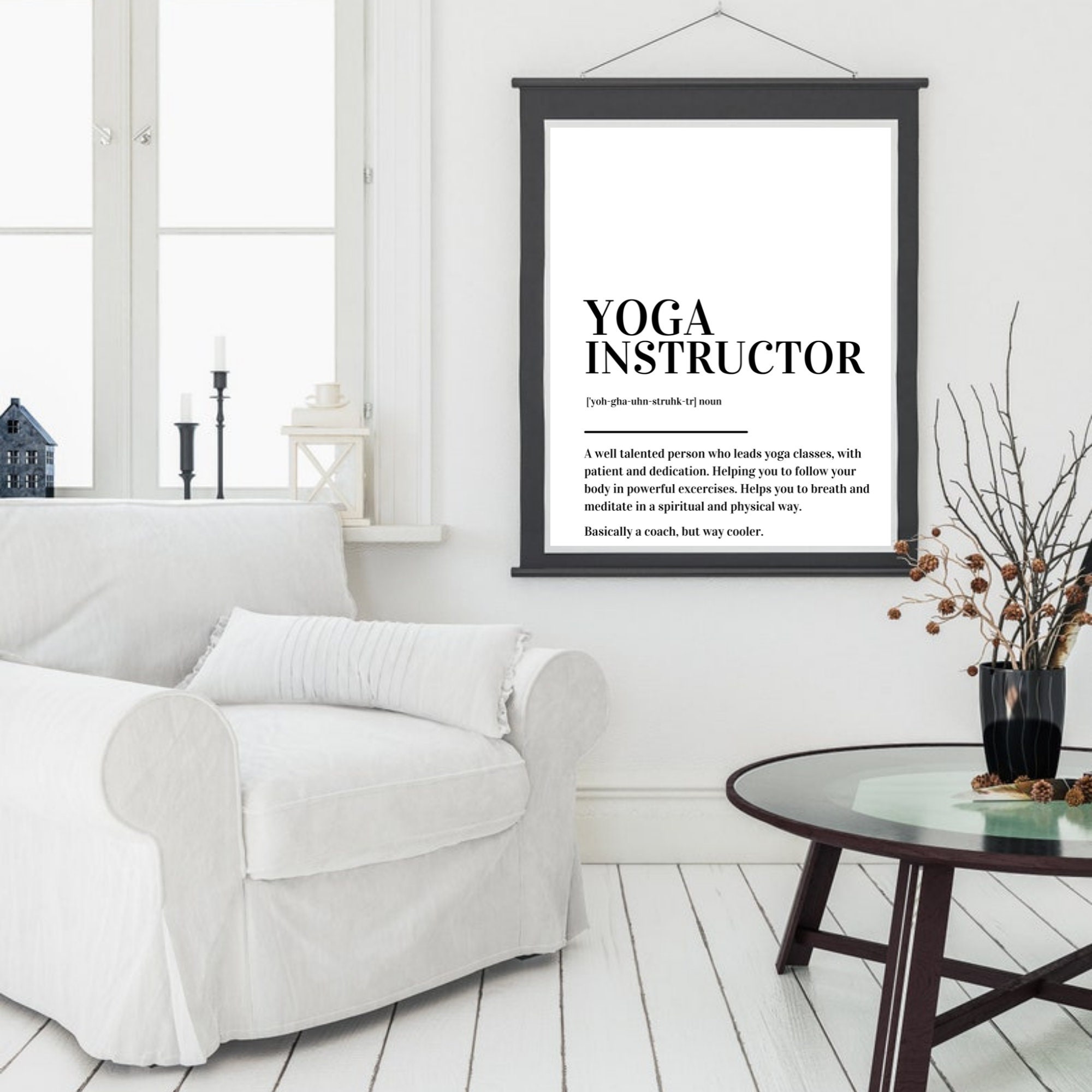 Yoga Instructor Definition Print Poster - Etsy
