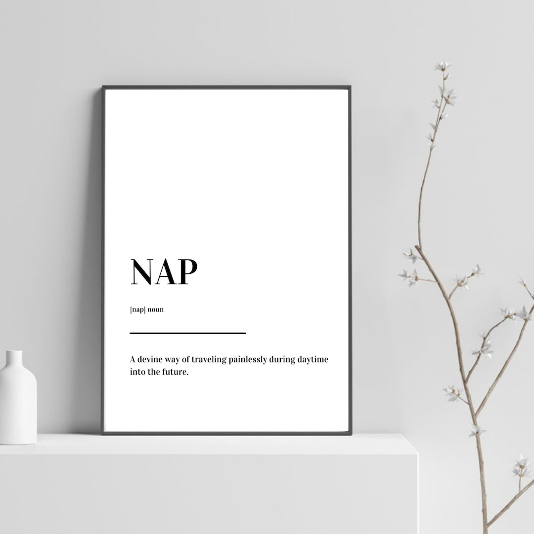 NAP Definition Print Poster - Etsy