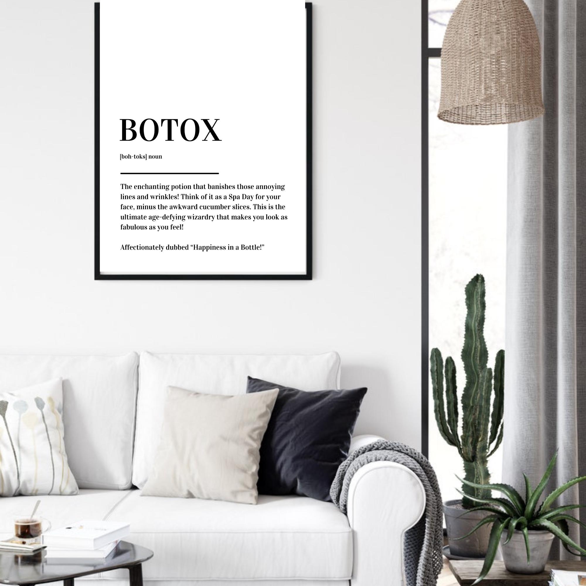 Botox Definition Print, Botox Dictionary, Botox Home Decor, Digital ...