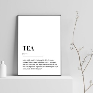 Tea Definition Print Poster - Etsy