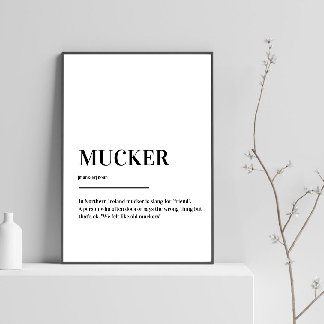 Mucker Definition Print Poster - Etsy