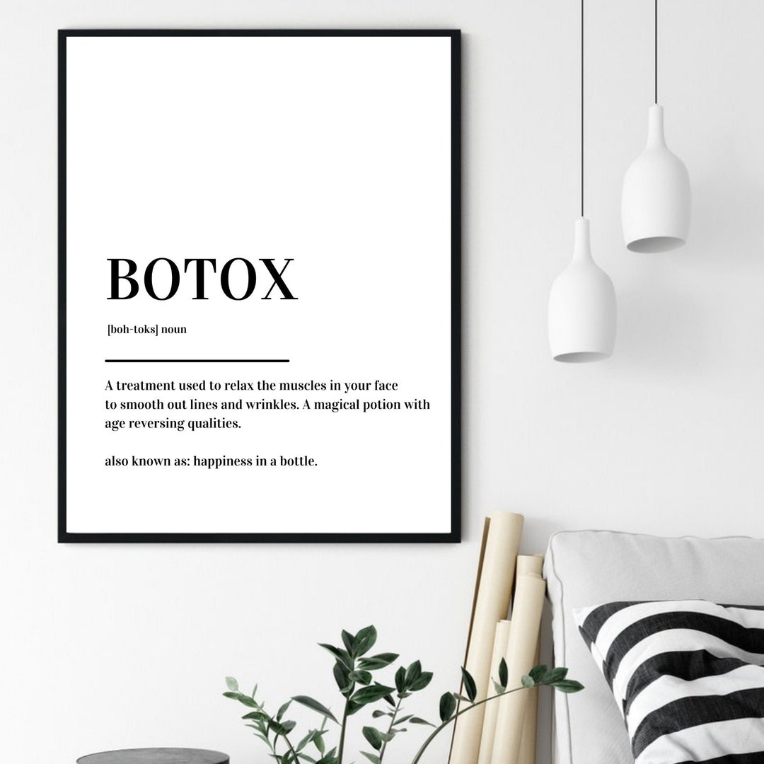 Botox Definition Print Poster - Etsy